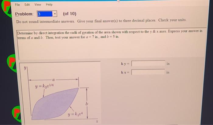 Solved File Edit View Help Problem: (of 10) Do not round | Chegg.com