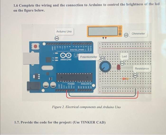 Solved 1 Controlling The Brightness Of A Led By A