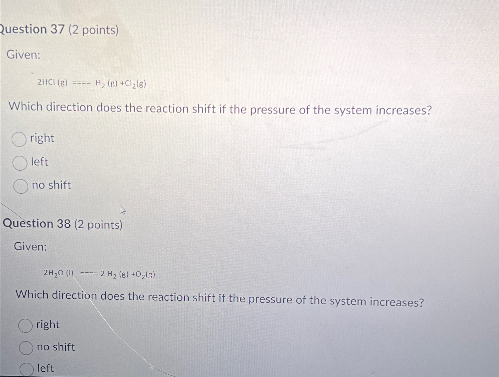 Solved Question 37 (2 | Chegg.com