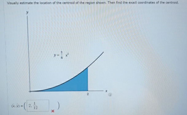 Solved Visually estimate the location of the centroid of the | Chegg.com