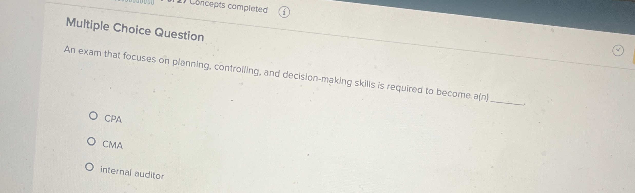 Solved Multiple Choice QuestionAn exam that focuses on | Chegg.com