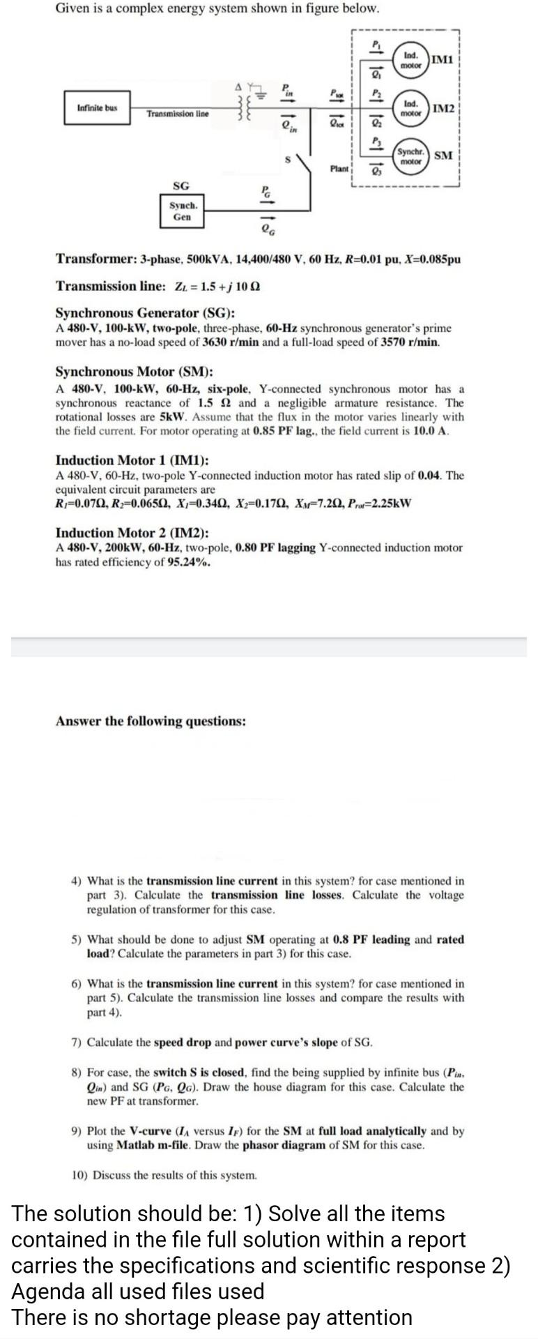 Solved Given is a complex energy system shown in figure | Chegg.com