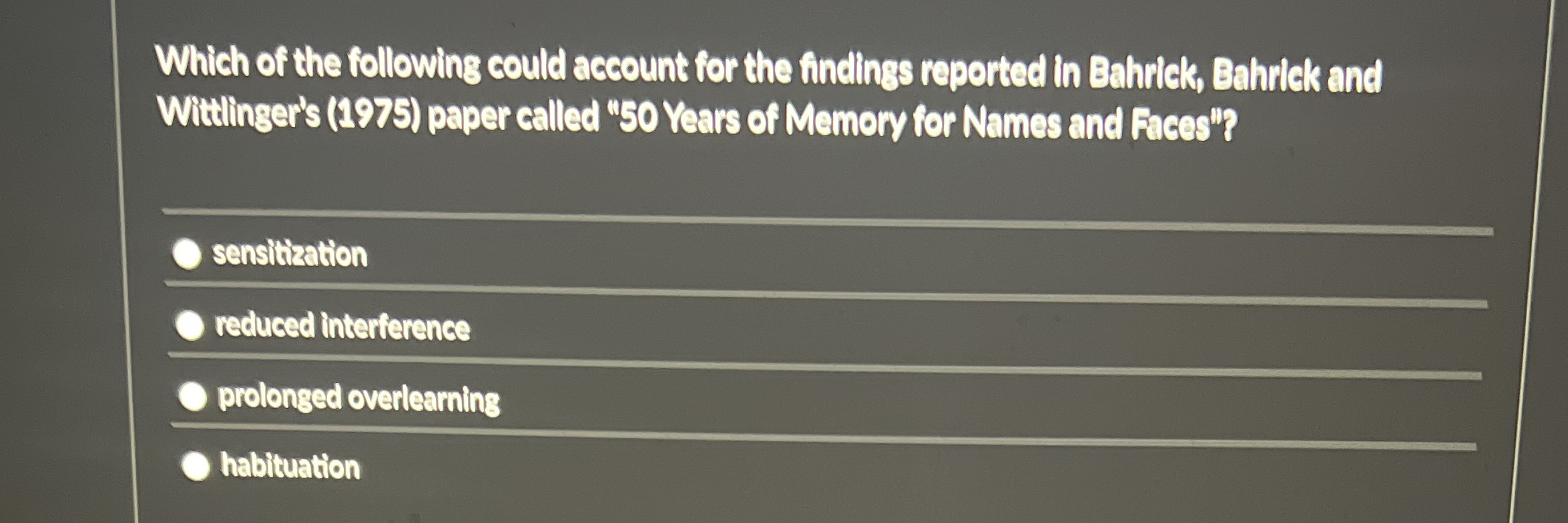 Solved Which of the following could account for the findings | Chegg.com