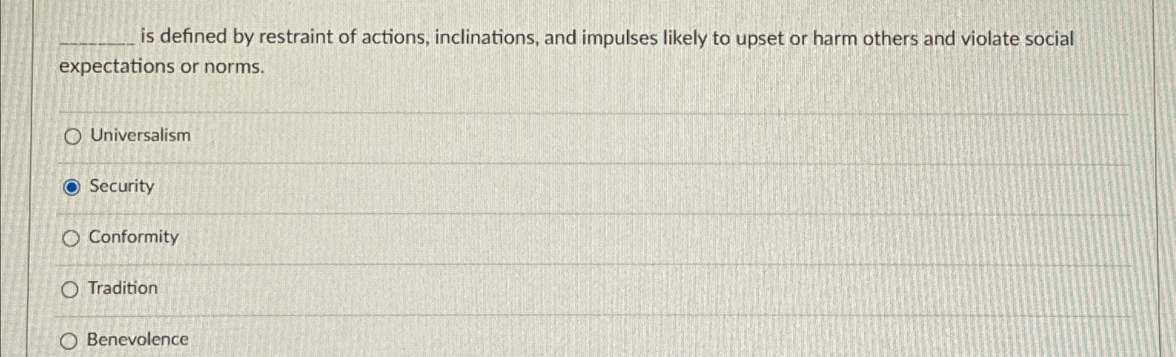 Solved q, ﻿is defined by restraint of actions, inclinations, | Chegg.com