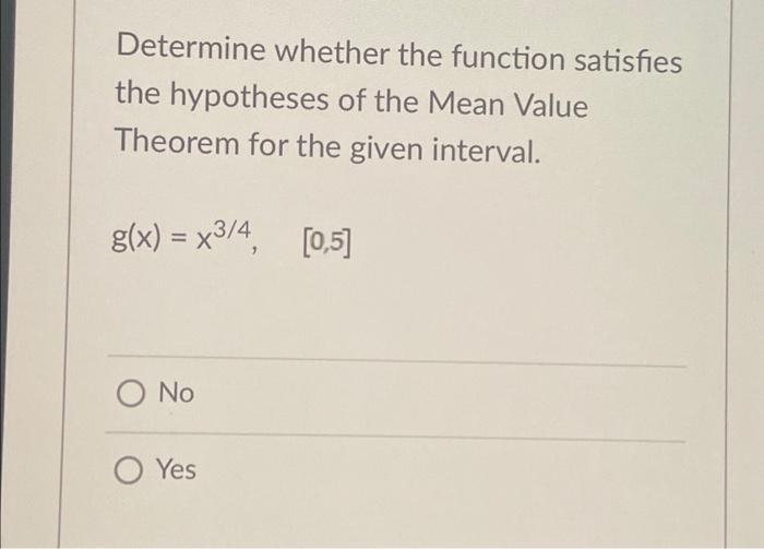 Solved Determine whether the function satisfies the | Chegg.com