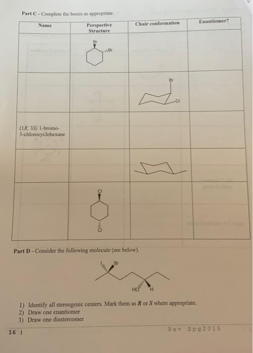 Solved Part C - Complete the boxes as appropriate. if you | Chegg.com