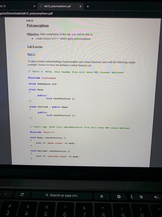 Solved ab 12 x Slab12_polymorphism.pdf X + | Chegg.com