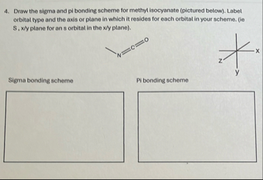 Solved Draw the sigma and pi bonding scheme for methyl | Chegg.com