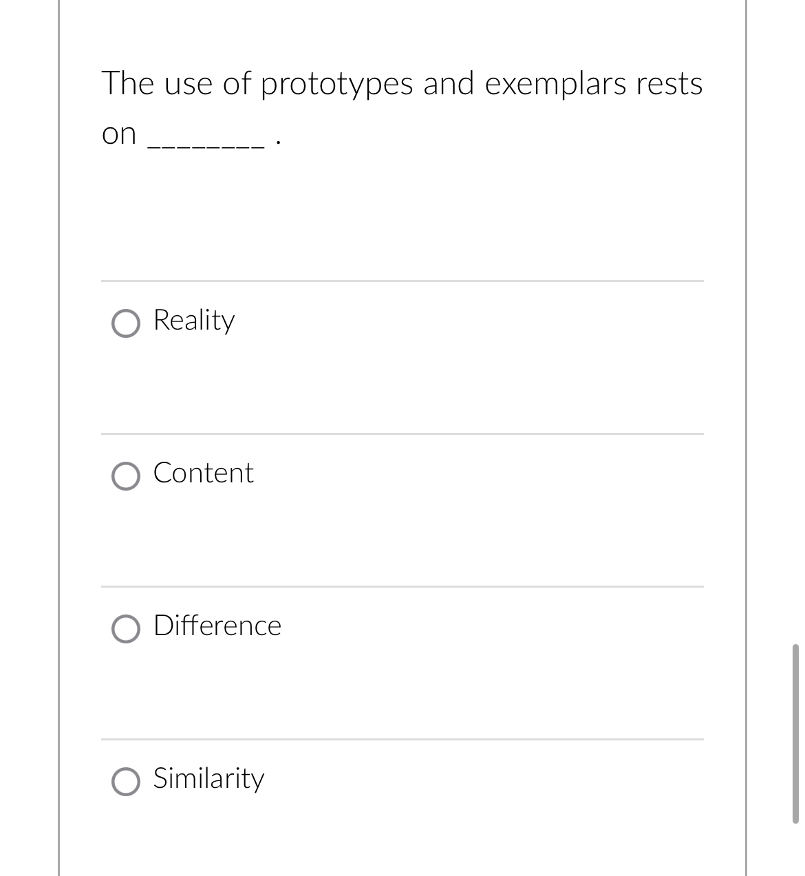 Solved The use of prototypes and exemplars rests | Chegg.com