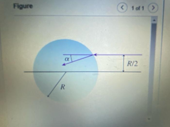 Solved What is the angle α of the ray after it has entered | Chegg.com