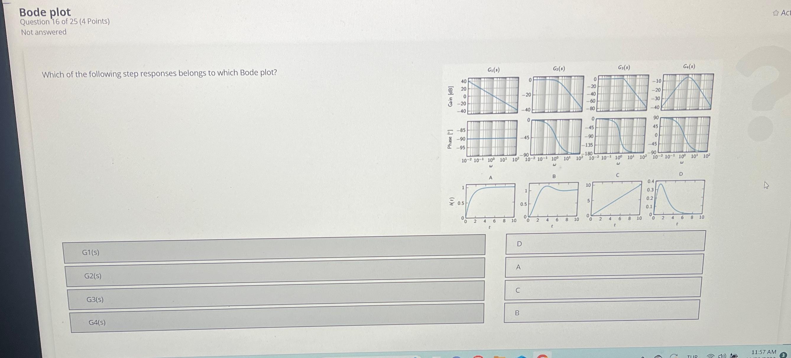 Solved Bode plotQuestion 16 ﻿of 25 (4 ﻿Points)Not | Chegg.com