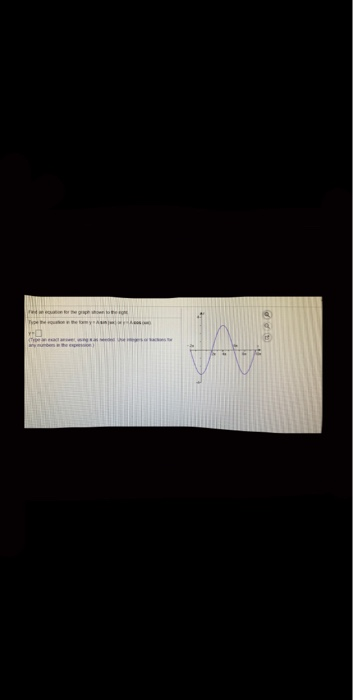 Solved 2 simple Trig questions: 1) Find equation for the | Chegg.com