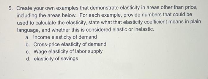Solved 1. In your own words, what is price elasticity of | Chegg.com