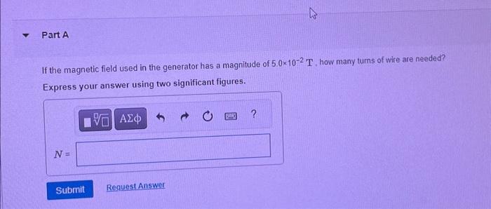 Solved A generator is designed to produce a maximum emf of | Chegg.com