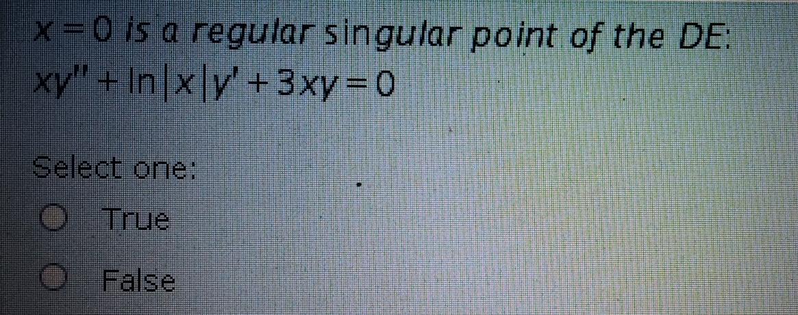 Solved X = 0 is a regular singular point of the DE: xy"' + | Chegg.com