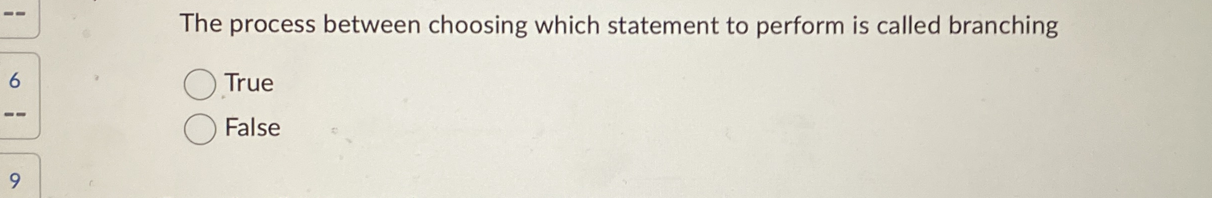 Solved The process between choosing which statement to | Chegg.com