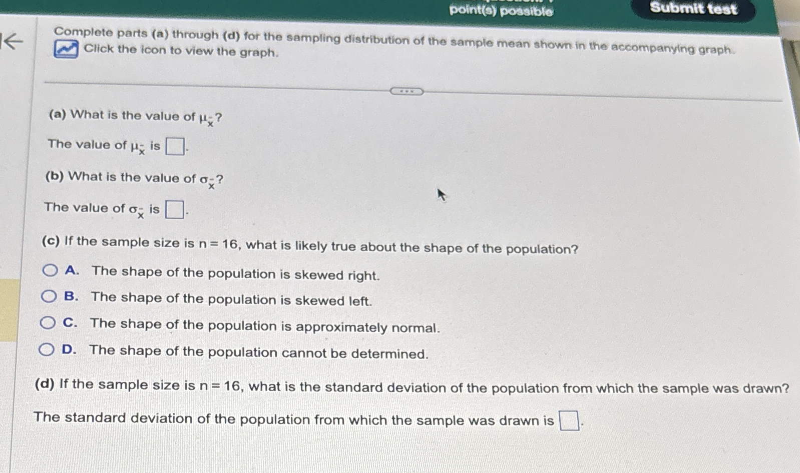 Solved Complete parts (a) ﻿through (d) ﻿for the sampling | Chegg.com