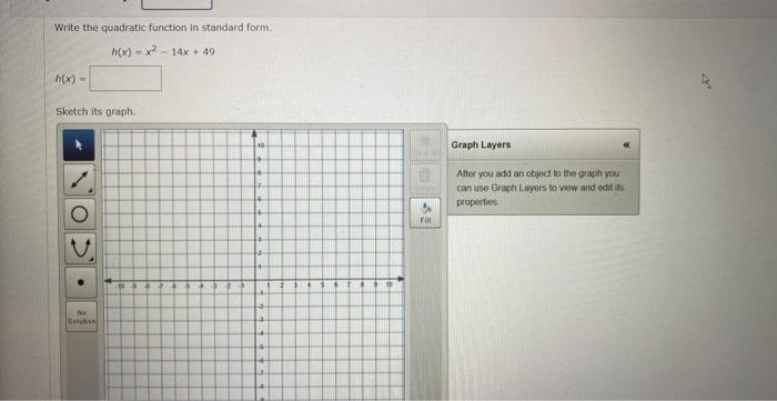 Solved Write the quadratic function in standard form. | Chegg.com