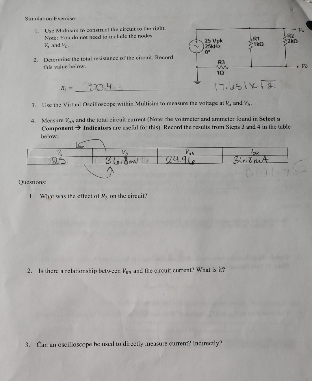 Solved 2. Construct the circuit shown in the circuit diagram | Chegg.com