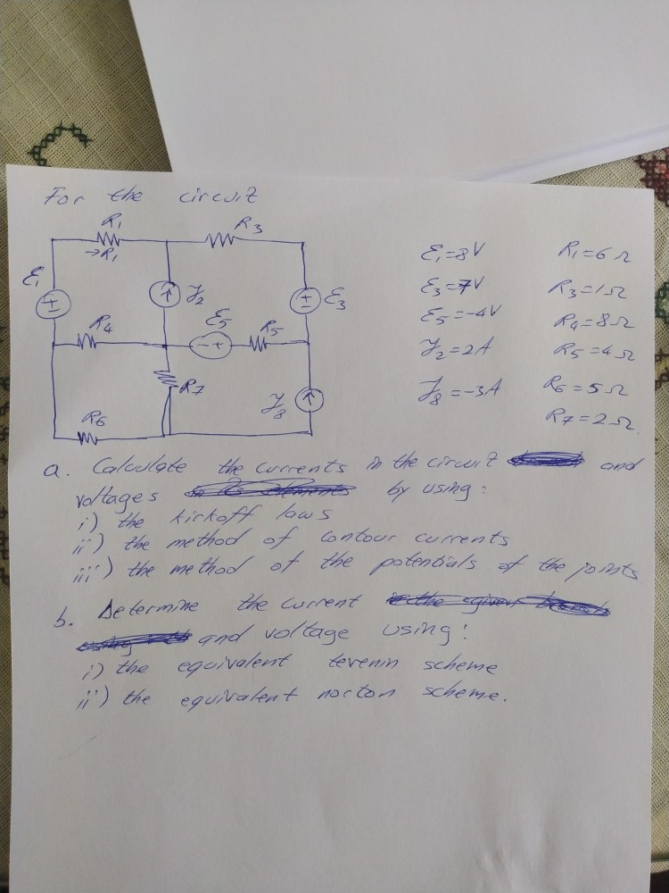 Solved For the circuit R3 M RI R,=6r E=8V &-71 5=-4 W R3=12 | Chegg.com