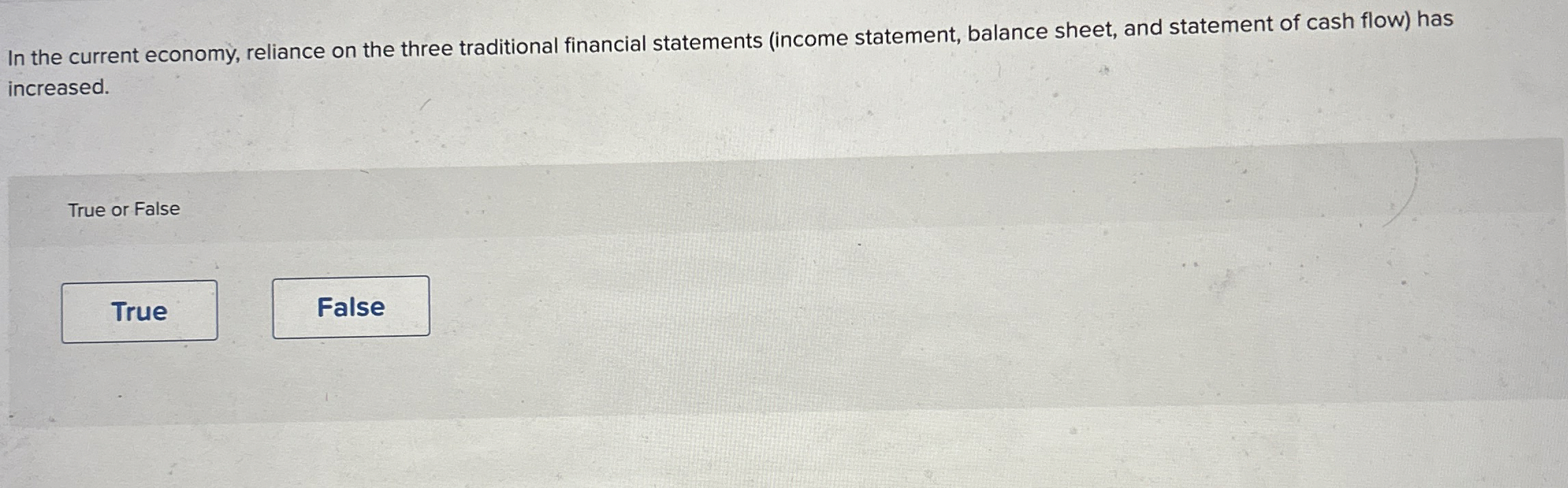 Solved In the current economy, reliance on the three | Chegg.com