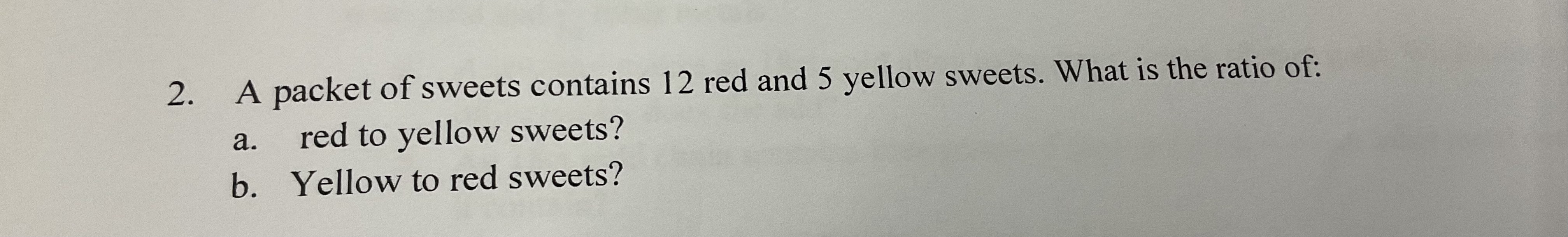 Solved A packet of sweets contains 12 ﻿red and 5 ﻿yellow | Chegg.com