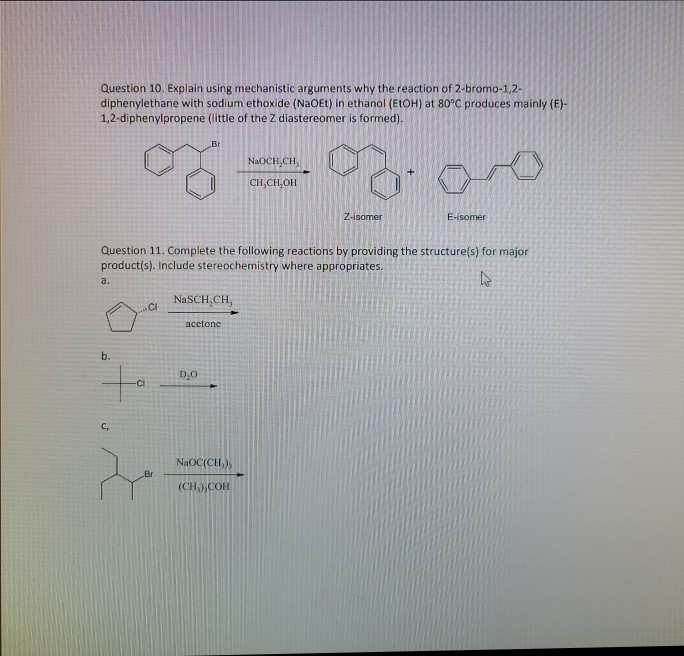 Solved Question 10. Explain using mechanistic arguments why | Chegg.com