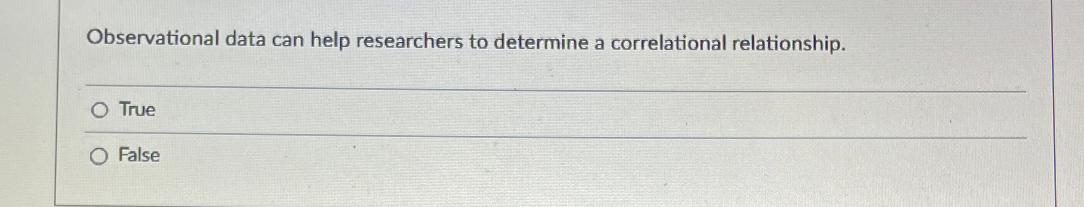 Solved Observational data can help researchers to determine | Chegg.com