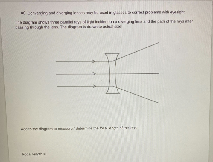 Solved m ﻿Converging and diverging lenses may be used in | Chegg.com