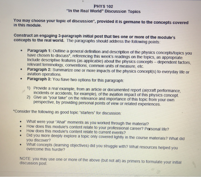 Blended Learning Discussion In the Real World: The | Chegg.com