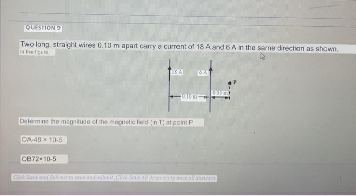 Solved Determine the magnitude of the magnetic fieid (in T ) | Chegg.com