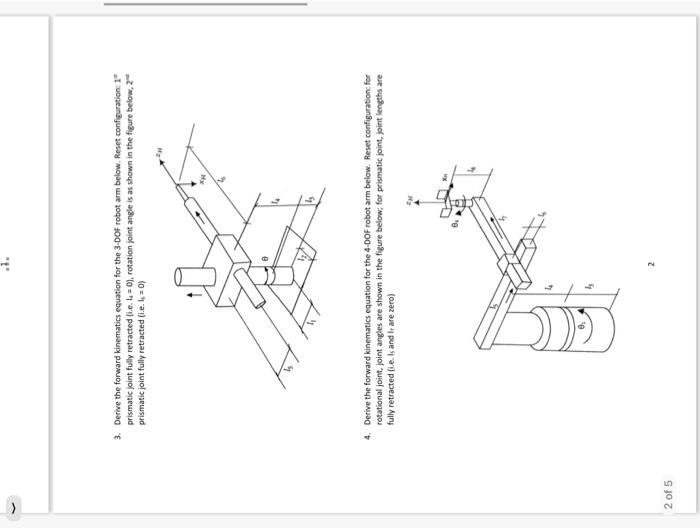 Solved 1. For the simple 2-axis, planar robot in the figure | Chegg.com