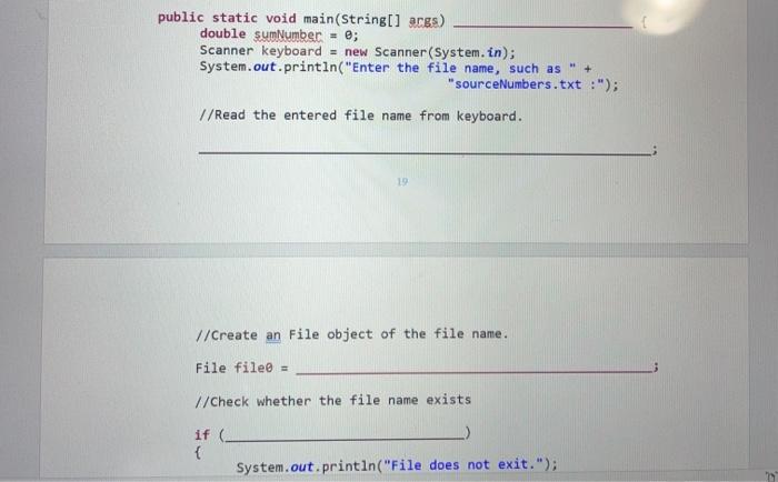 Solved public static void main(String[] args) double | Chegg.com
