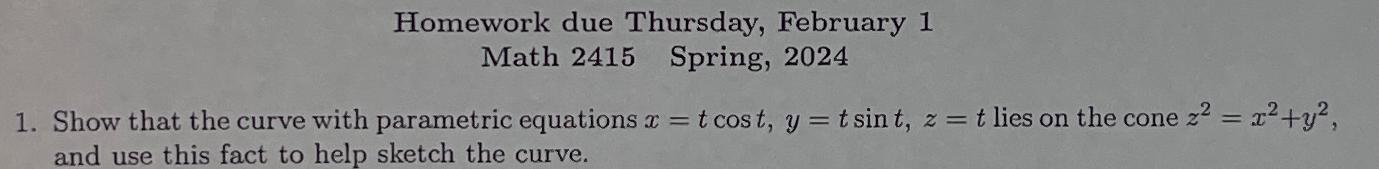 Solved Show that the curve with parametric equations | Chegg.com