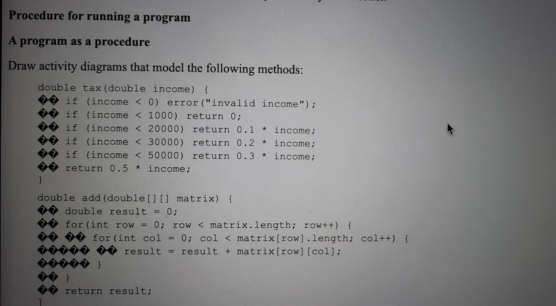 Solved Procedure for running a program A program as a | Chegg.com