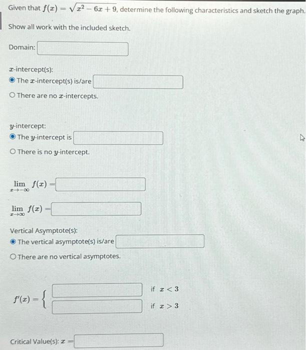 Solved Open Interval(s) where the function is increasing | Chegg.com