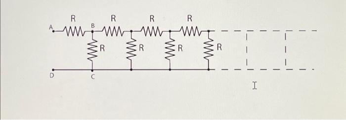Solved For the following infinite circuit, find the | Chegg.com