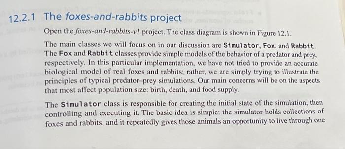 Solved 12.2.1 The foxes-and-rabbits projection m Open the | Chegg.com