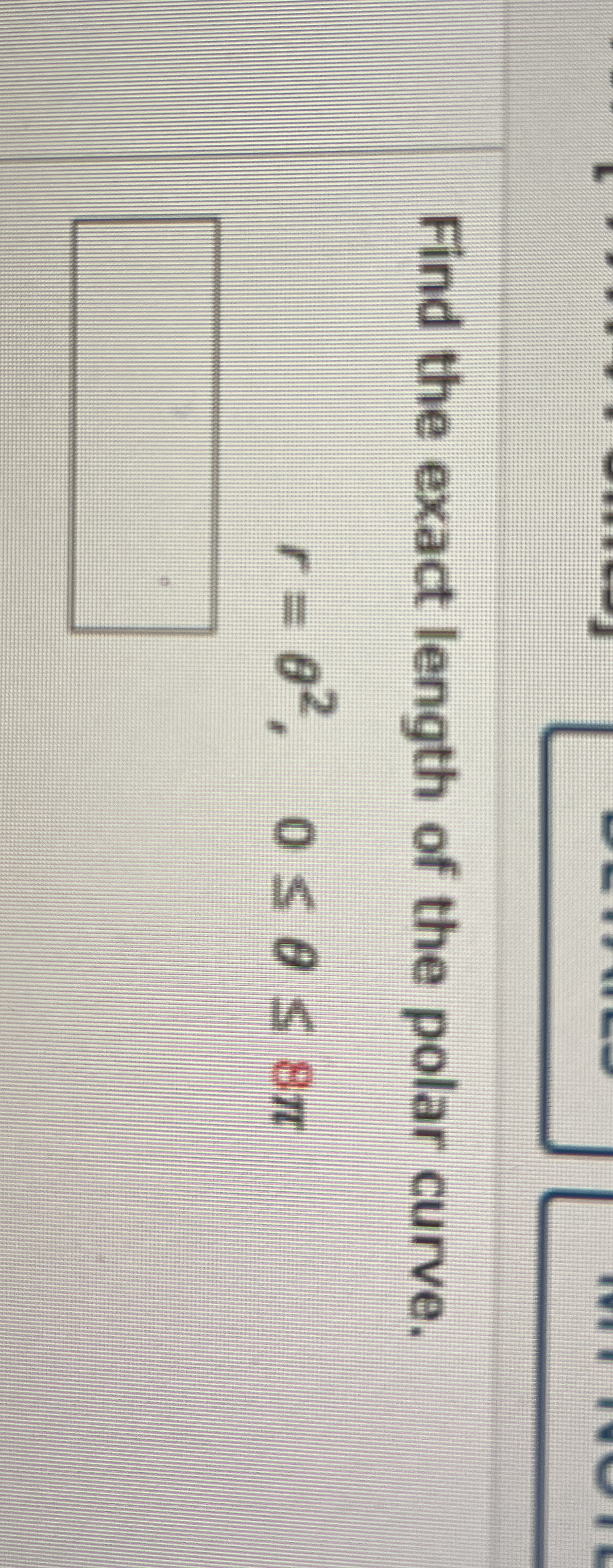 Solved Find the exact length of the polar curve.r=θ2,0≤θ≤8π | Chegg.com