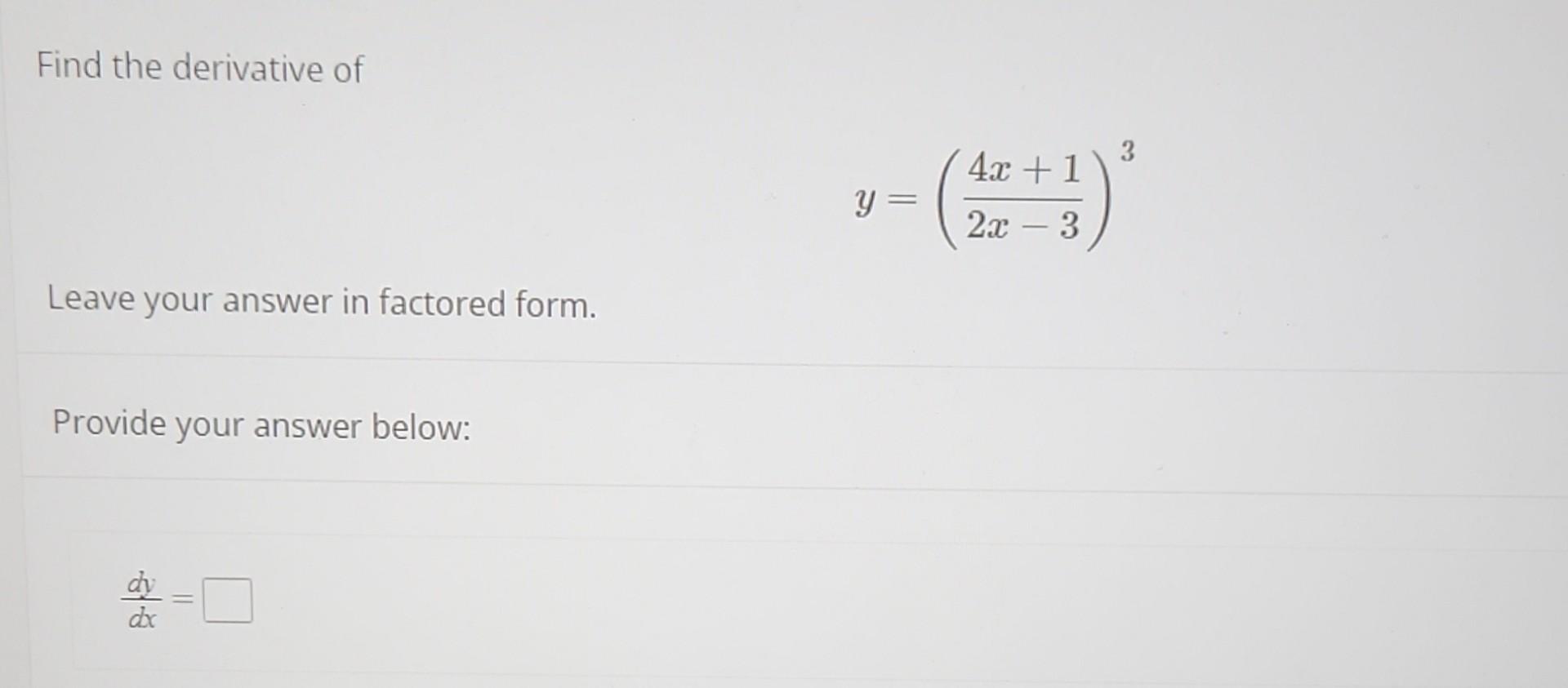 Solved Find the derivative of f(x)=cos(x)−3sin(x) at the | Chegg.com