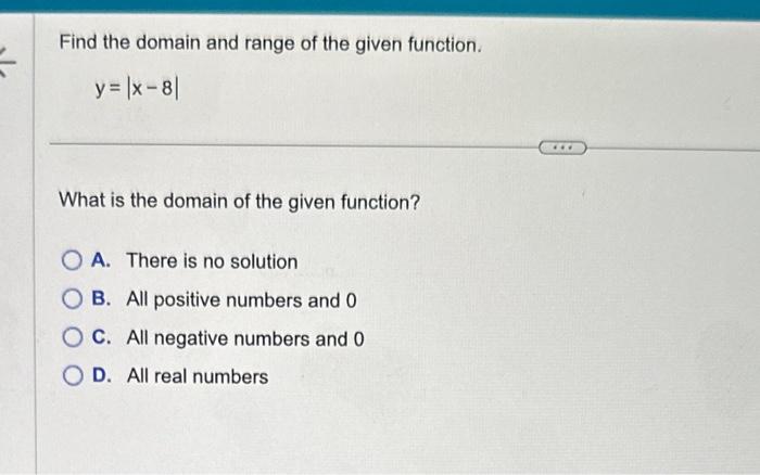 Solved please find both the range, and domain of the | Chegg.com