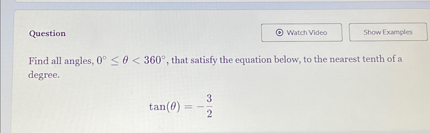 Solved QuestionFind all angles, 0°≤θ