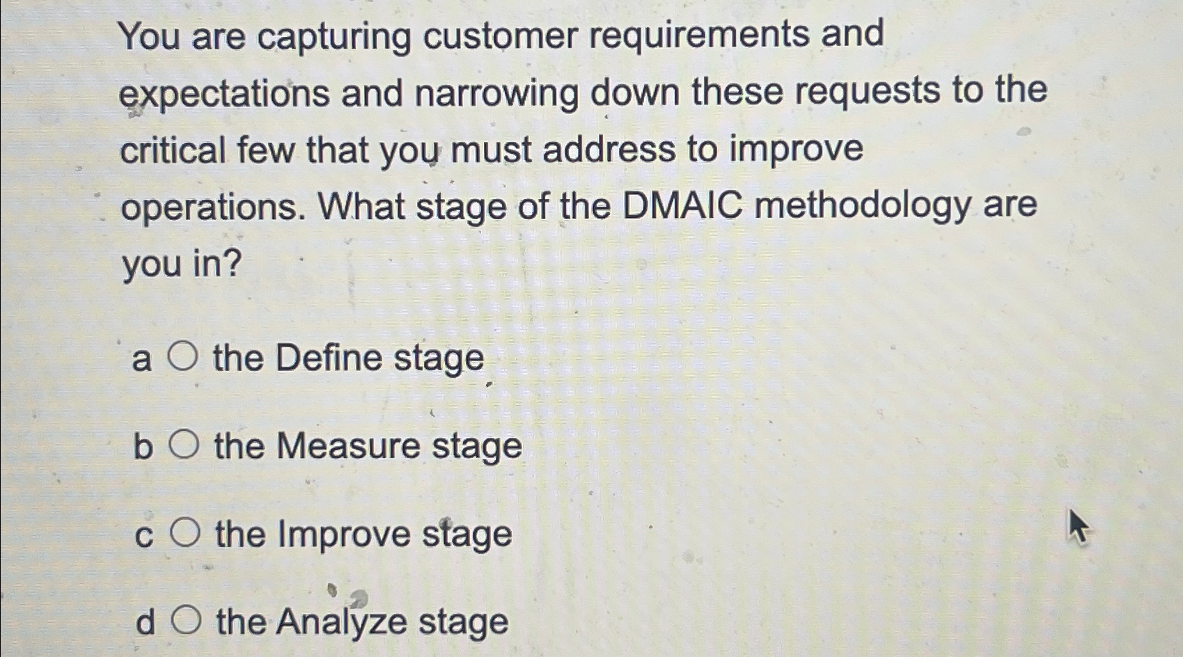 Solved You are capturing customer requirements and | Chegg.com