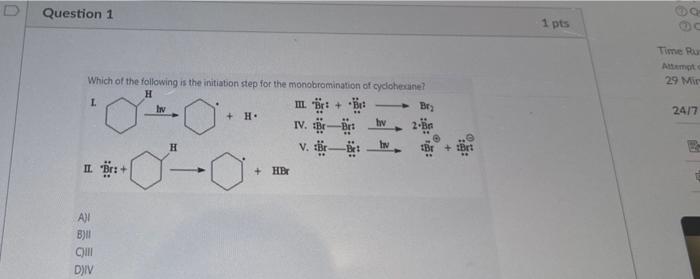 Solved Question 1 Which of the following is the initiation | Chegg.com