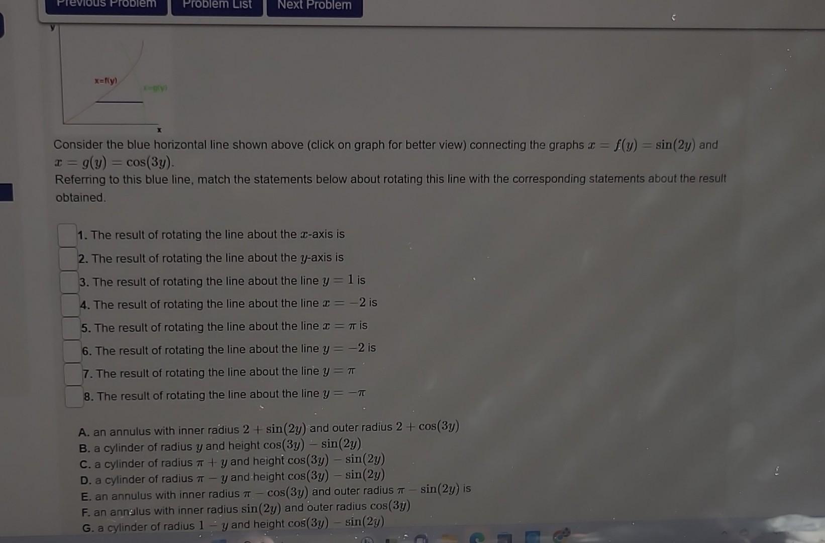 Consider the blue horizontal line shown above (click | Chegg.com