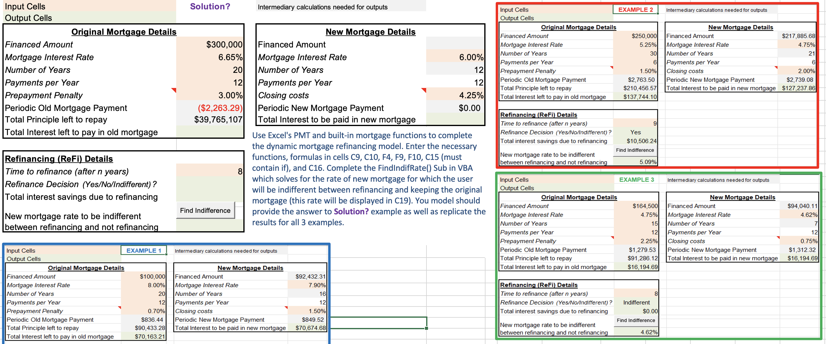 Solved Use Excel's PMT and built-in mortgage functions to | Chegg.com