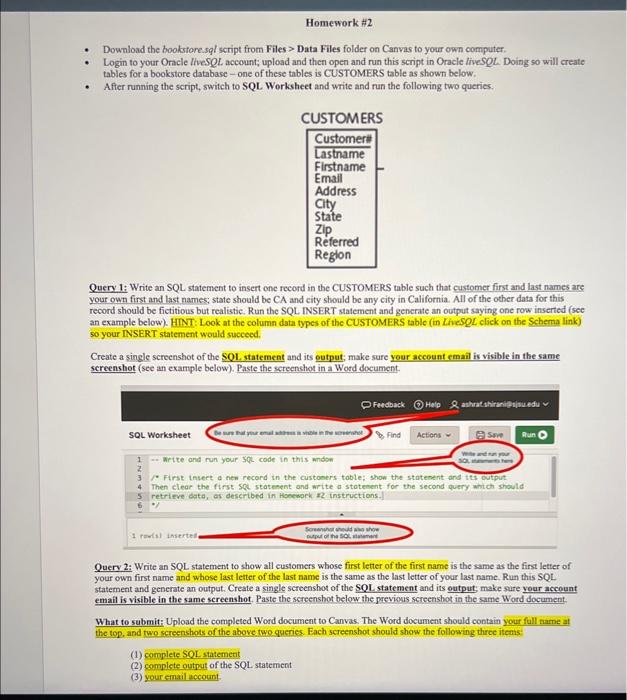 Solved - Download the bookstorespl/ script from Files > Data | Chegg.com