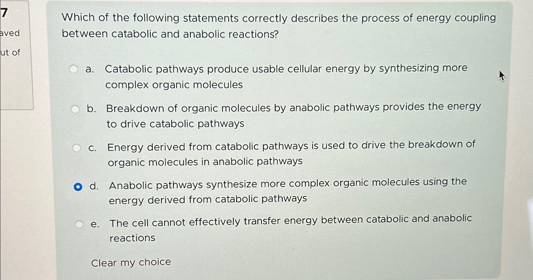 Solved Which of the following statements correctly describes | Chegg.com