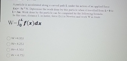 Solved A particle is accelerated along a curved path L | Chegg.com