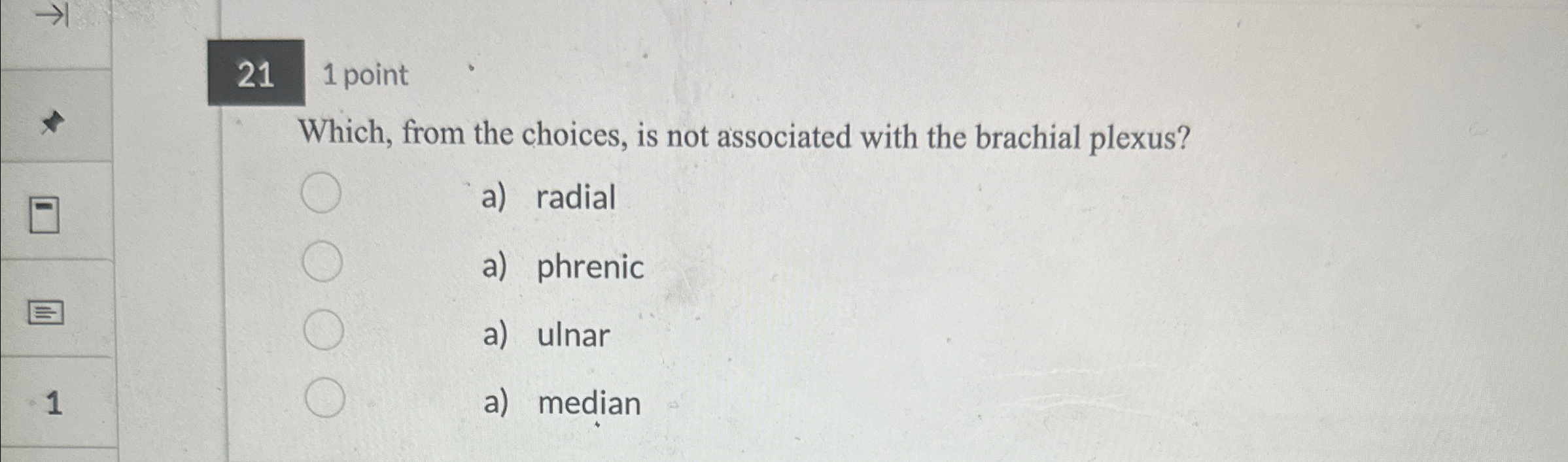 Solved 211 ﻿pointWhich, from the choices, is not associated | Chegg.com
